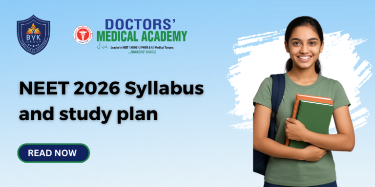 NEET 2026 Syllabus and Study Plan